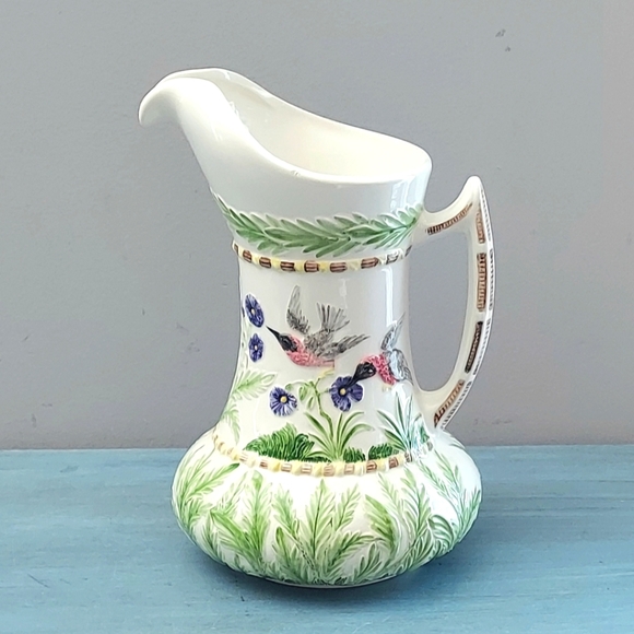 Accents | Vintage Ceramic Pitcher With Birds | Poshmark